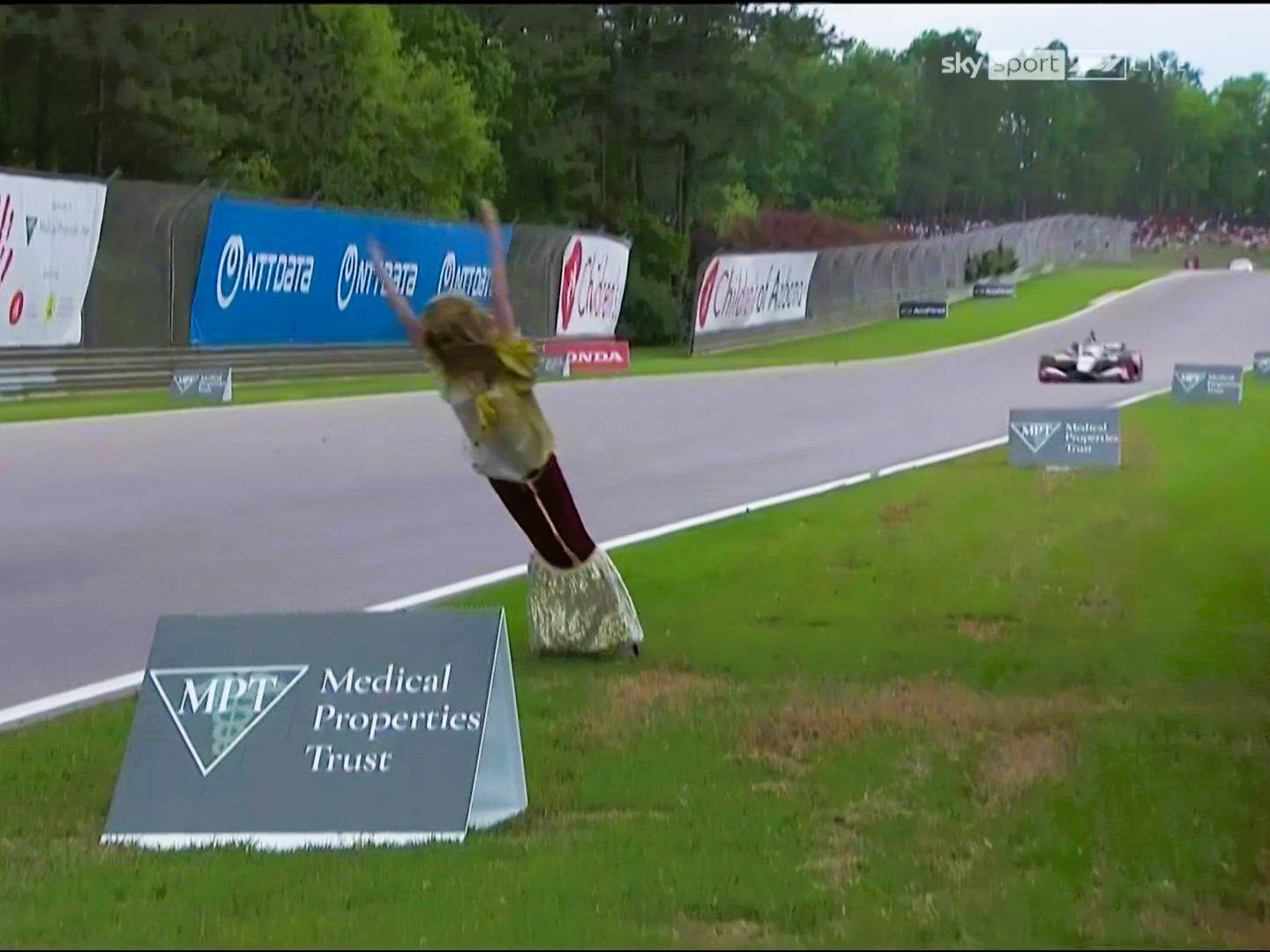 Mannequin Falls on IndyCar Track During Race – DEMARAS RACING