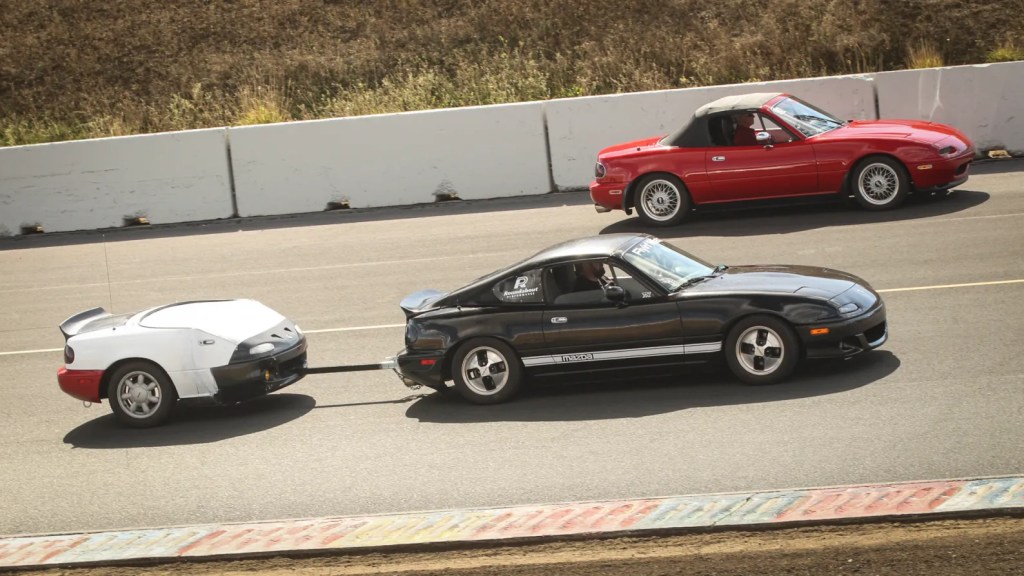 Miata with a Matching Trailer – DEMARAS RACING